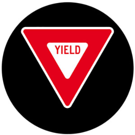 LUMEN FLOOR SIGN SLIDE: YIELD | Safety Signage Tapes & Ribbons | UAE