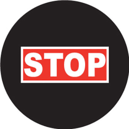 LUMEN FLOOR SIGN SLIDE: STOP SIGN RECTANGULAR | Safety Signage Tapes ...