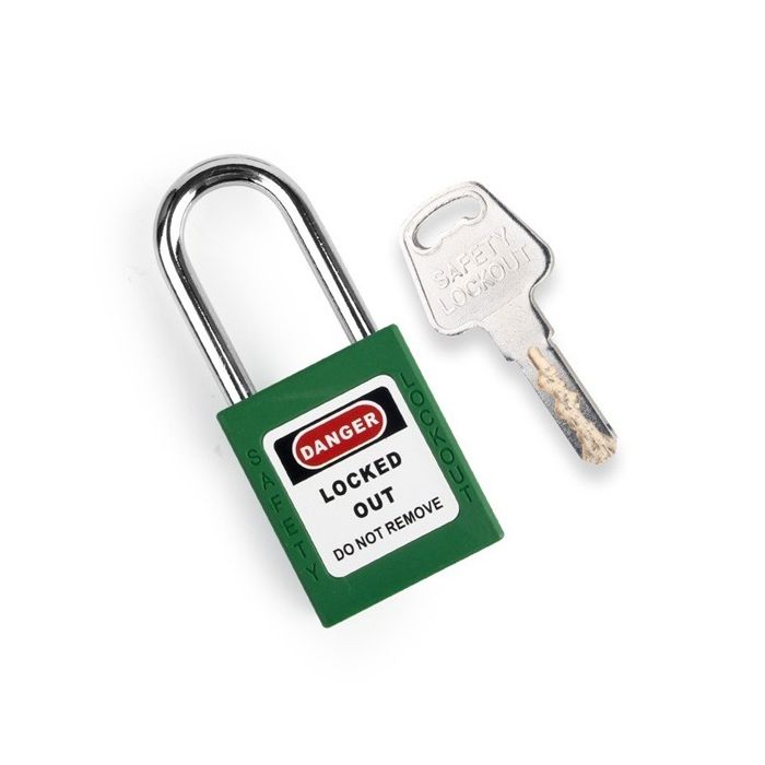 Green LOTO Padlock 38mm Steel Shackle Modern Eastern UAE