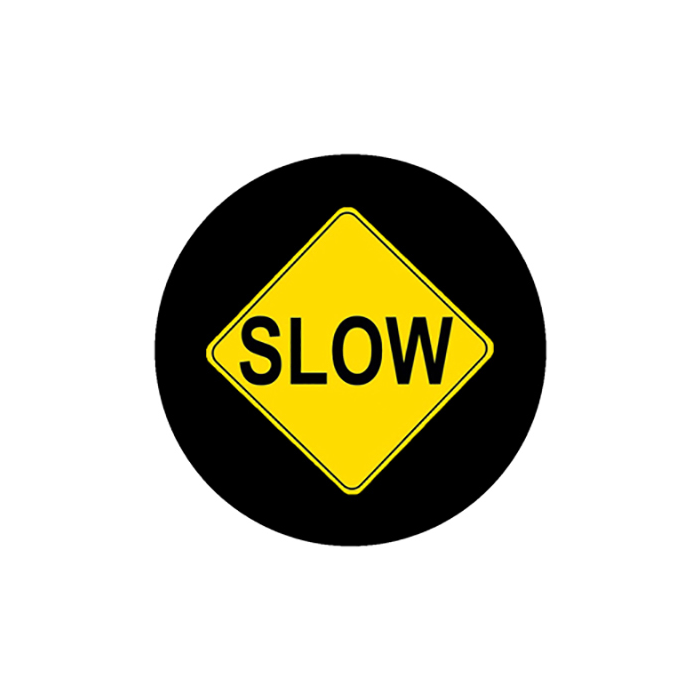 LUMEN FLOOR SIGN SLIDE: SLOW | Safety Signage Tapes & Ribbons | UAE